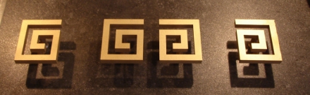Furniture and decoration | pair of GREEK KEY door pulls - Empel Collections